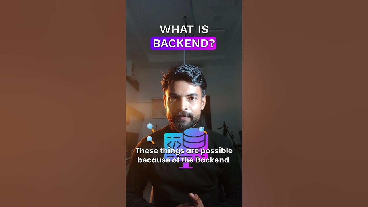 What Is The Backend Of Website Javascript Coding Programming Backendwebdevelopment Youtube