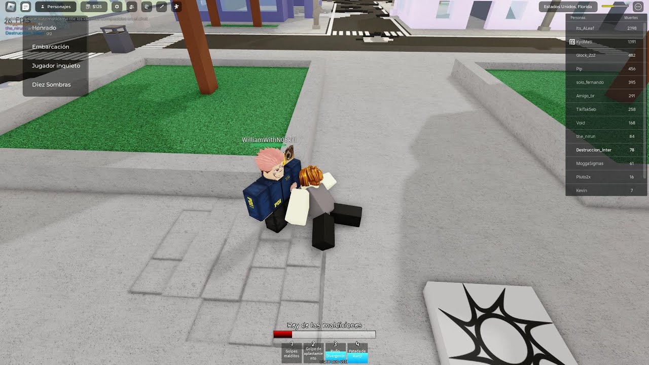 Haciendo el World slash en jujutsu shenanigans - YouTube