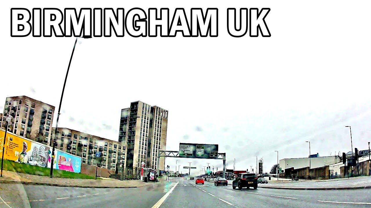 Birmingham UK City Drive | Hawthorn Rd to Queslett Rd (Busy Urban Roads ...