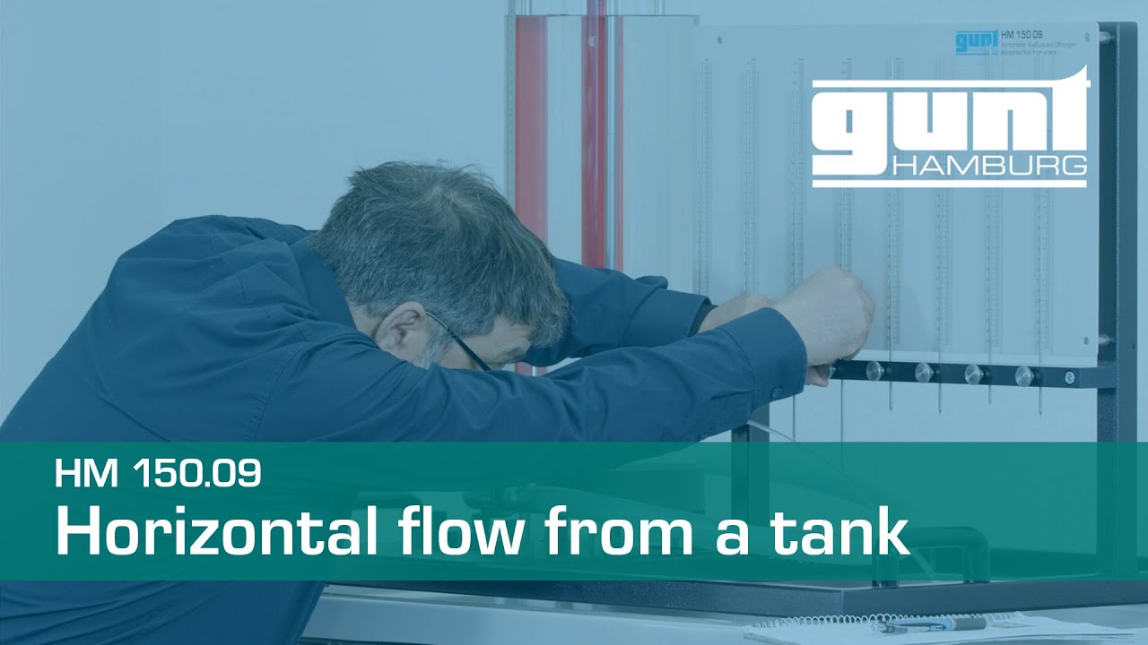 How does an experiment for horizontal flow from a tank look like? - YouTube