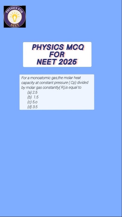 NEET 2025 Physics MCQ practice by J Akhter Sir#neetphysics#youtubeshorts - YouTube