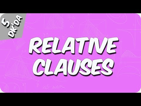5  Dakika'da Relative Clauses