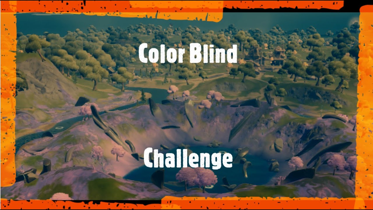 Color Blind Challenge In Fortnite - YouTube