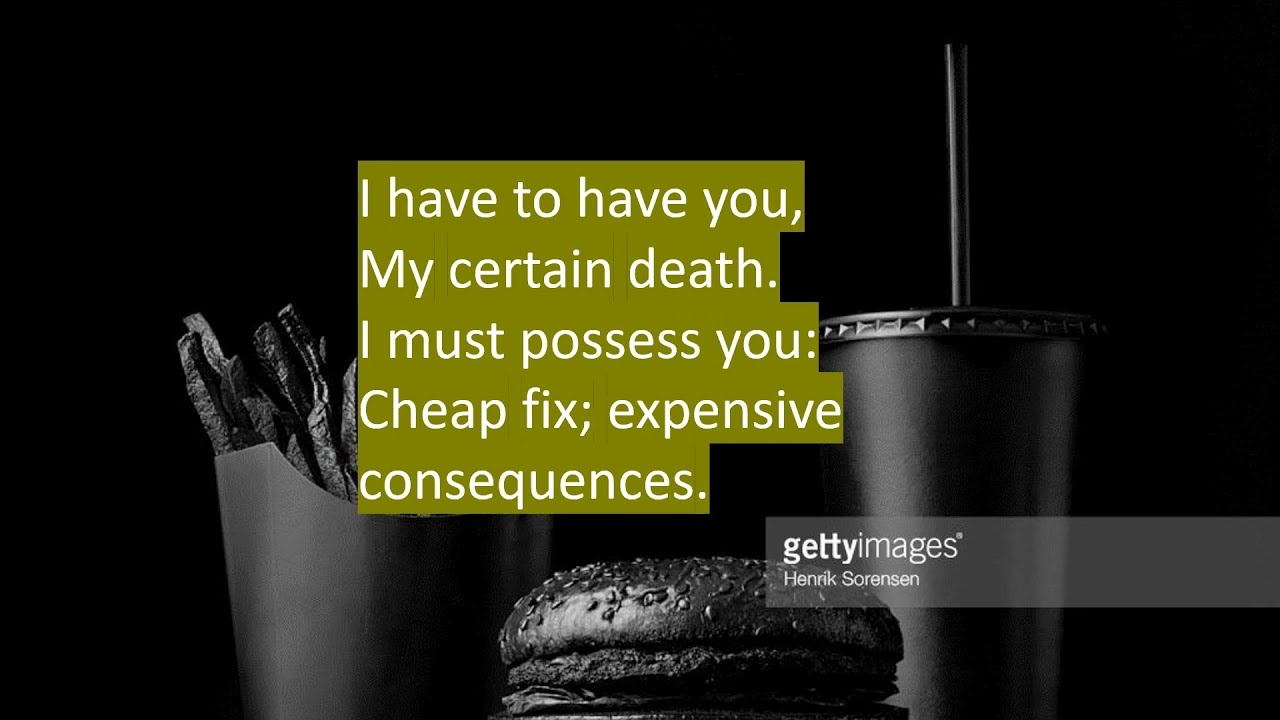 "Fast Food" Poem by Carrie Vibert. - YouTube