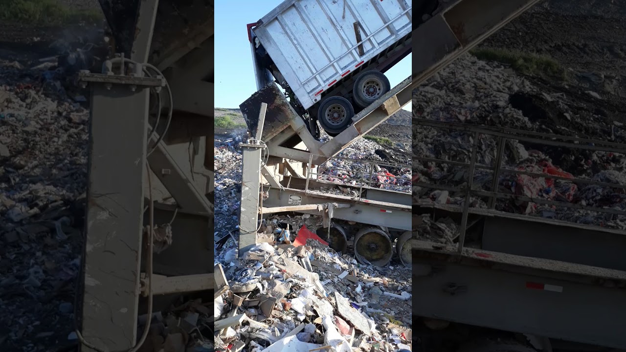 Cedar trail landfill tipper machine - YouTube