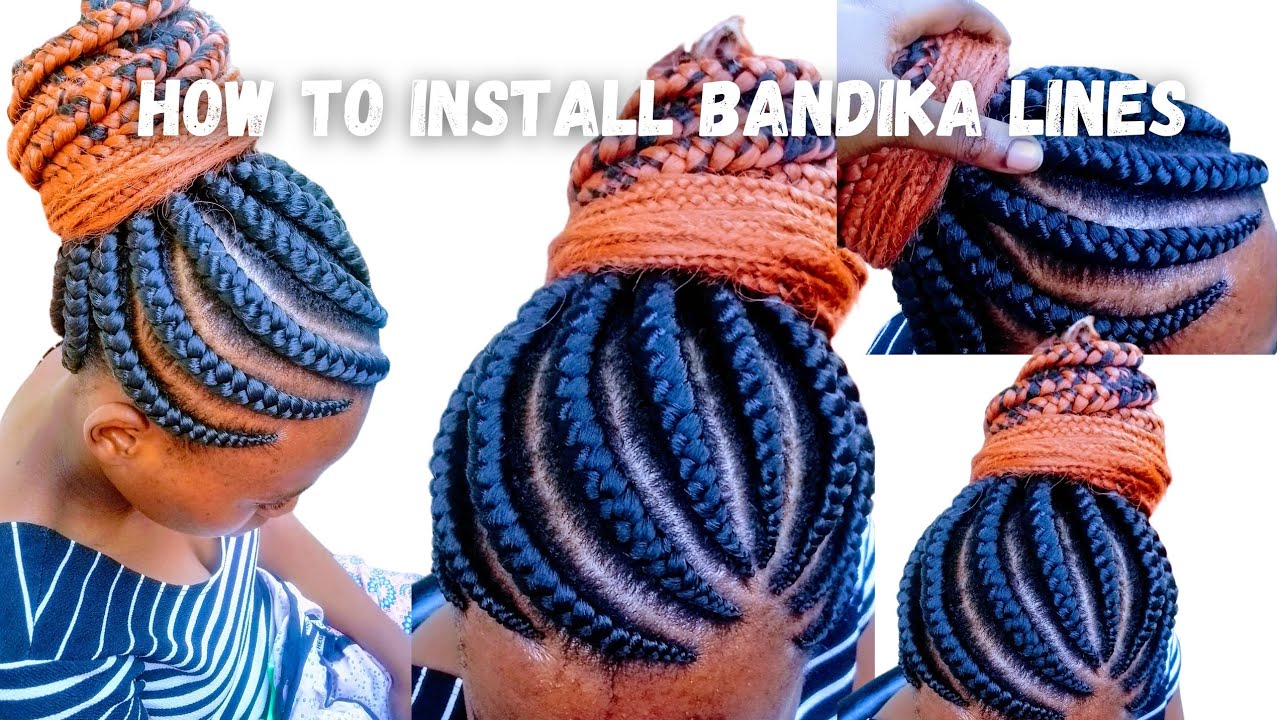 How to install bandika lines on 4c hair like a pro//beginner friendly ...