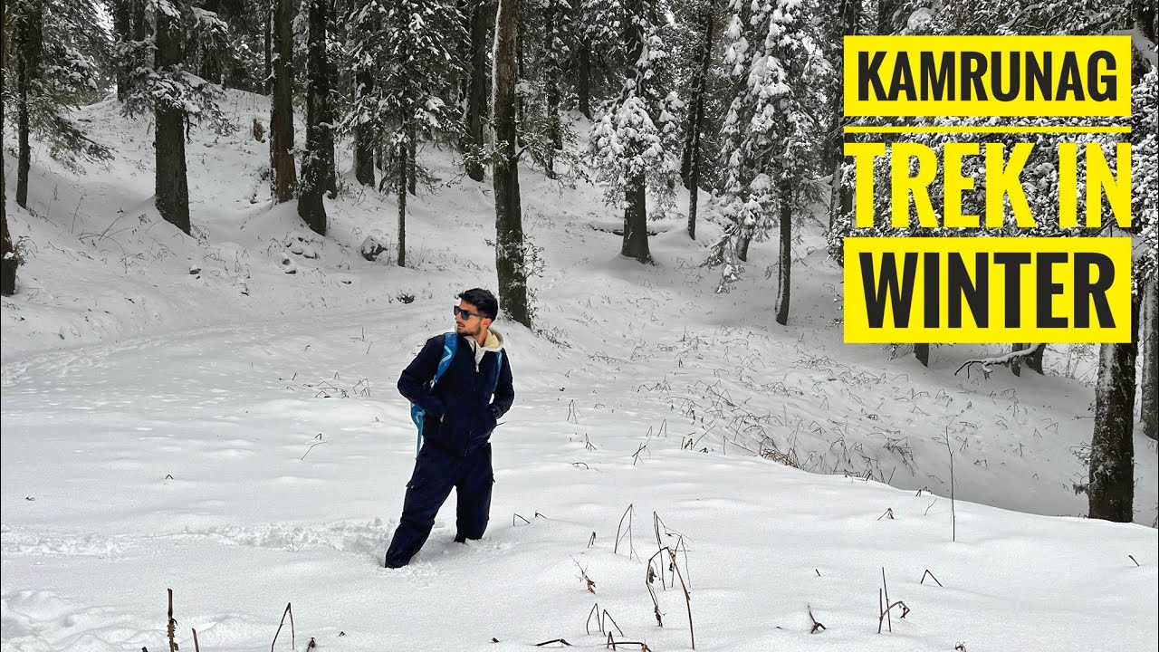 Kamrunag trek in winter (snow) || snowfall trekking . - YouTube