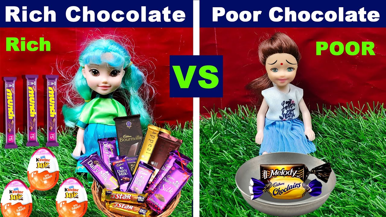Rich Chocolate vs Poor Chocolate | barbie videos | barbie stories ...