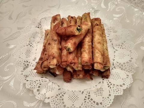 Hazir Lavaşdan Tez Hazırlanan Pendirli Siqaret Böreyi