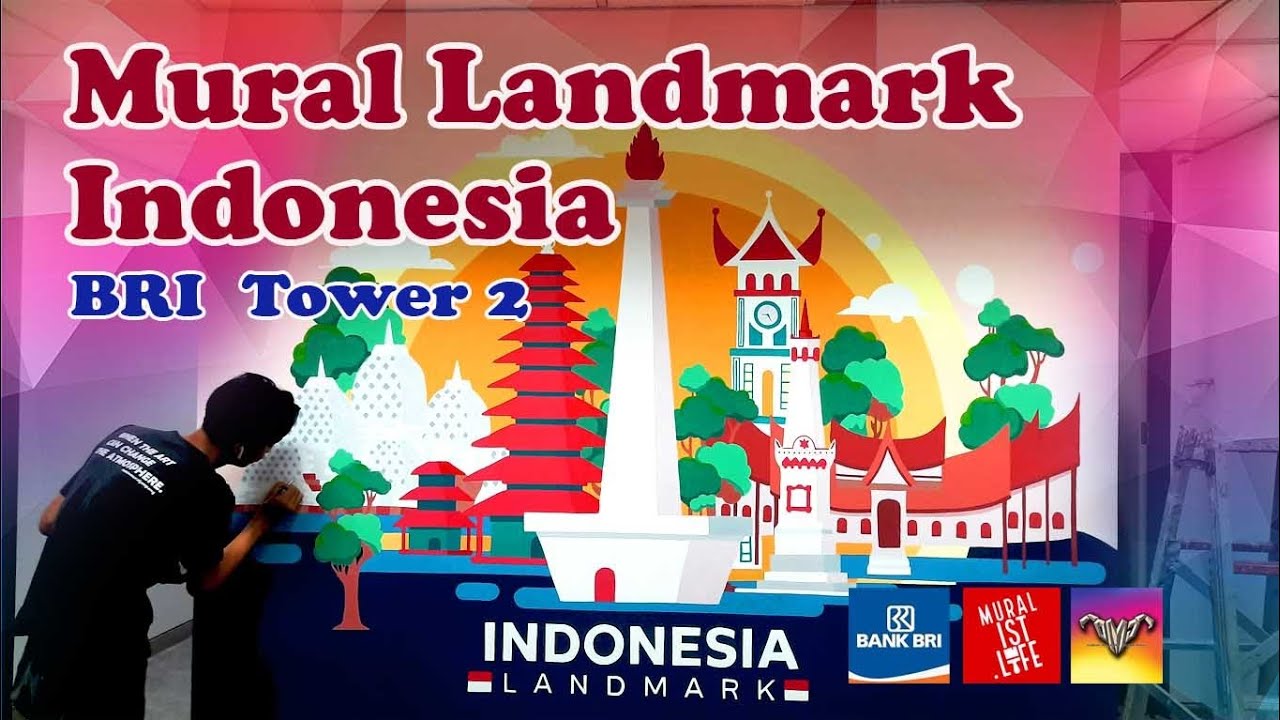 MURAL LANDMARK INDONESIA BRI TOWER 2 - YouTube