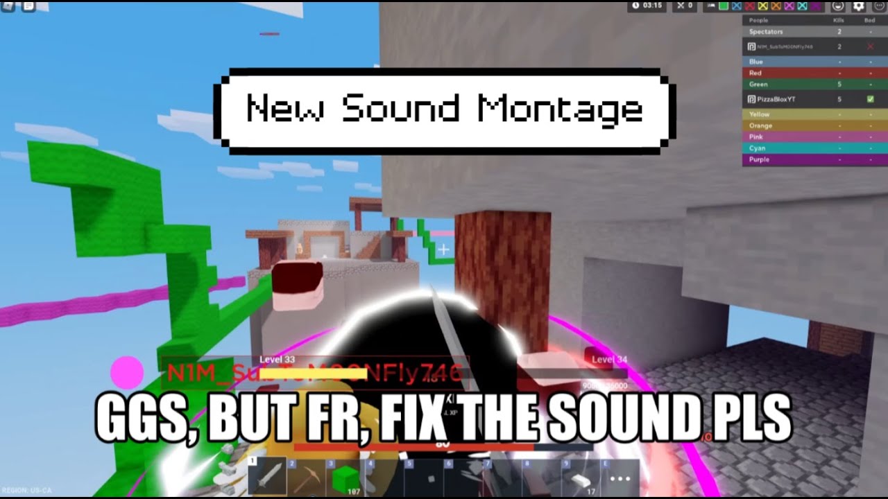 The New "OOF" Sound Is Horrible Montage ( Roblox Bedwars ) - YouTube