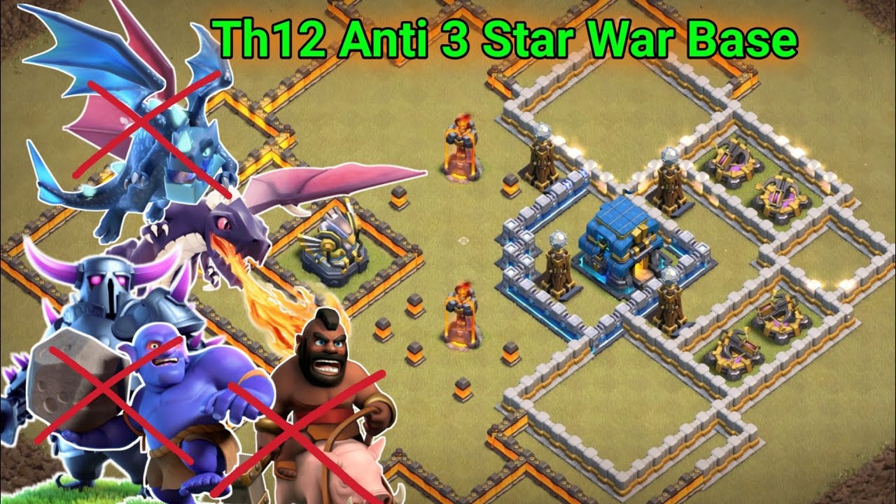 Th12 Anti Hybrid War Base | Th12 Anti Dragon War Base | Th12 Anti ...