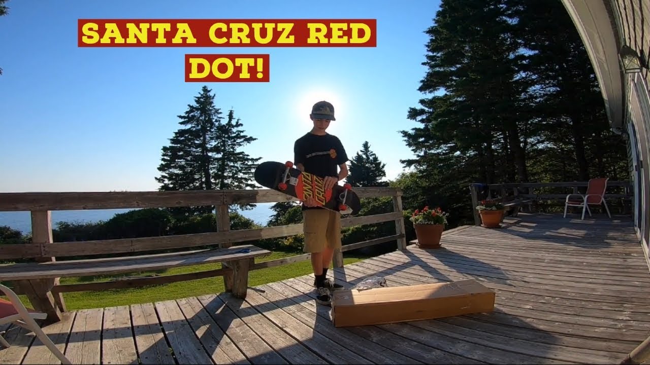 Santa Cruz Red Dot 8.0 Unboxing! (Skateboard) - YouTube
