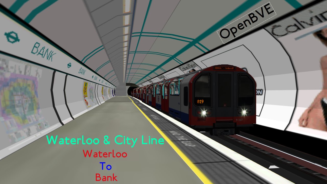 Openbve- Waterloo and City Line Waterloo to Bank - YouTube