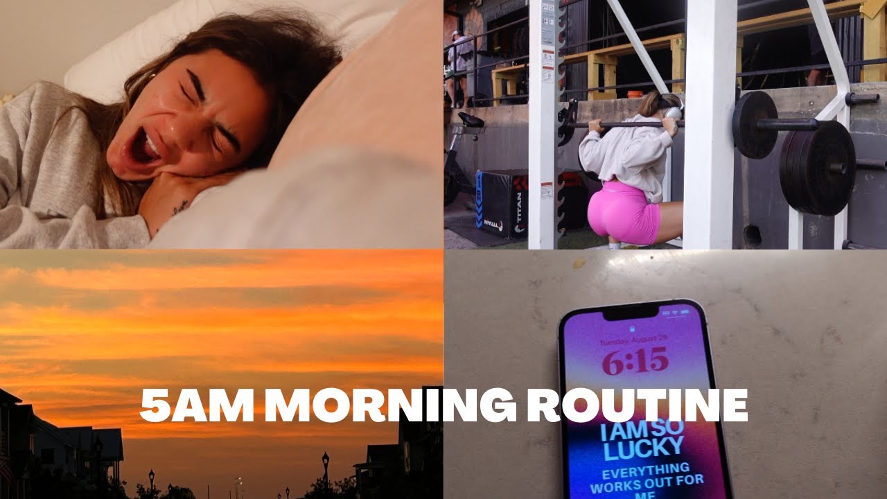 REALISTIC 5AM MORNING ROUTINE - YouTube