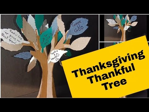 Thanksgiving Thankful Tree #3D Tree# #Gratitude##Thankful# - YouTube