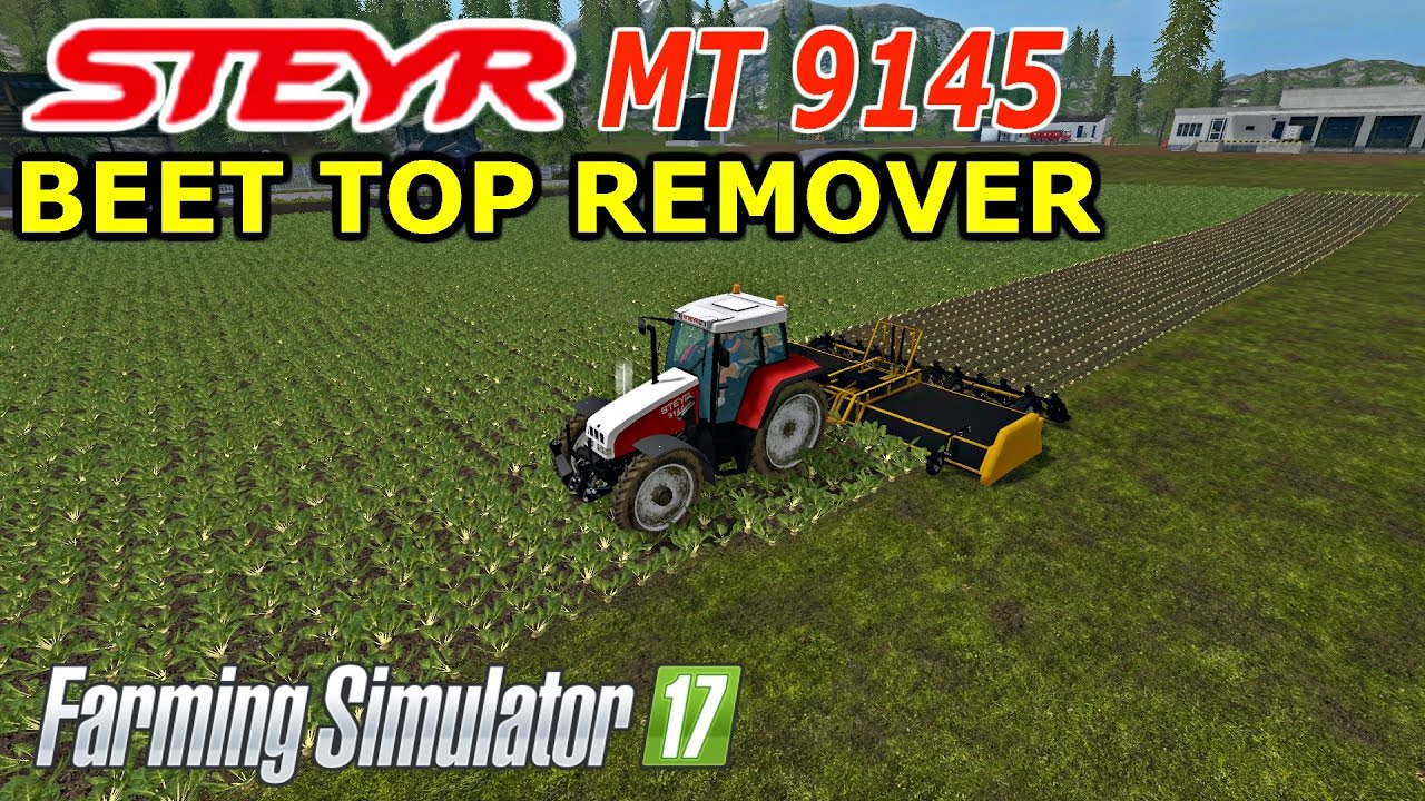 FS | 17 | Mods STEYR MT 9145 And ALLOWAY BEET TOPPER - YouTube