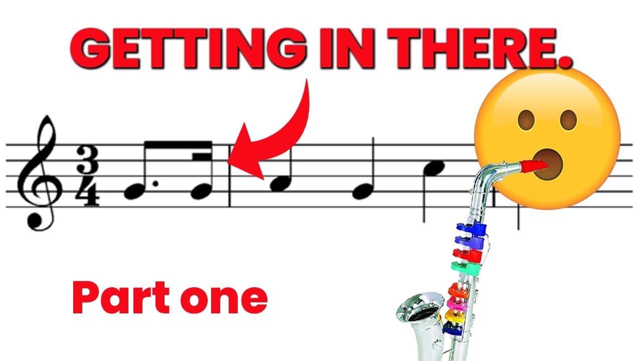Practicing the Lead In on Sax Beginner Lesson (3 Easy Songs) - Part 1 ...