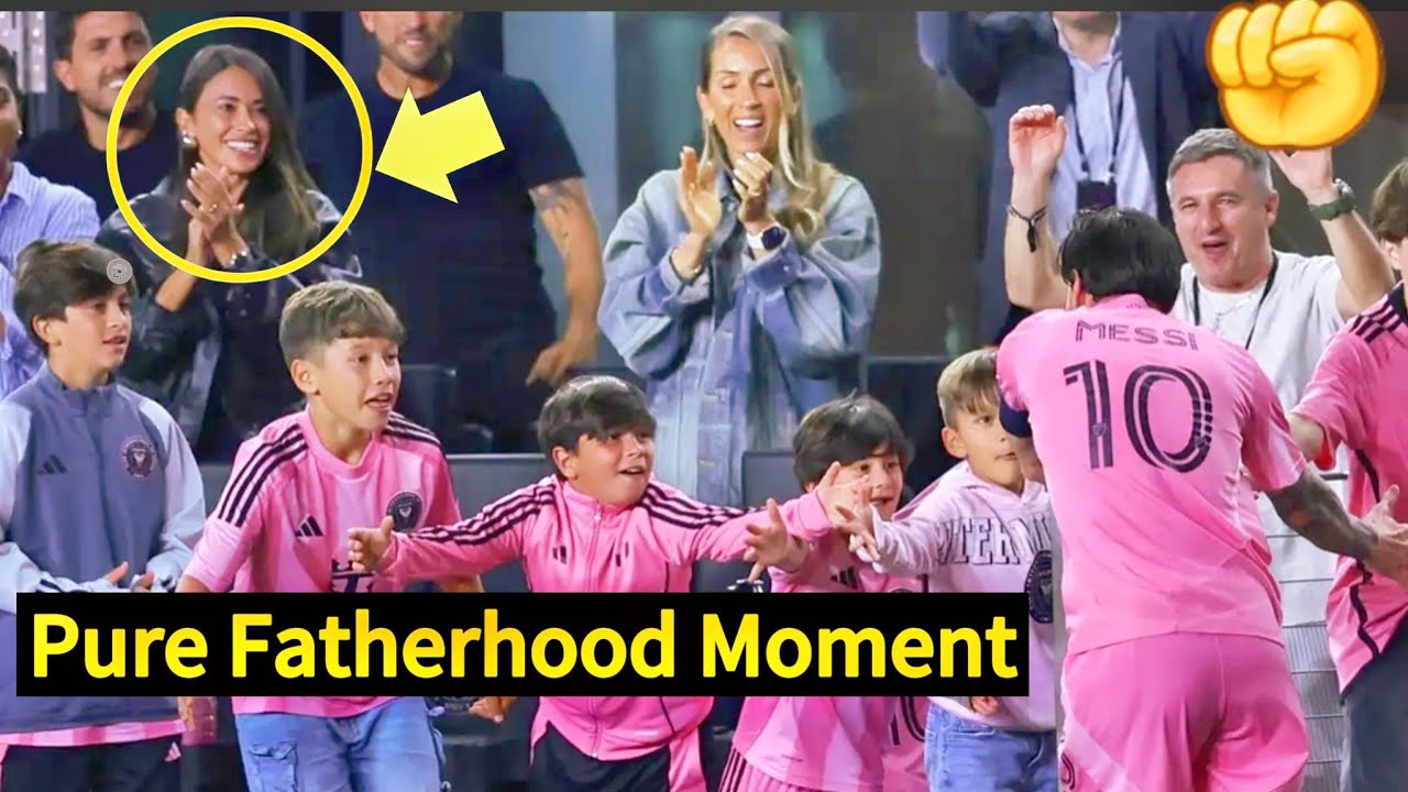 Messi Runs to His Kids After Scoring Game-Winner vs LAFC | Pure ...