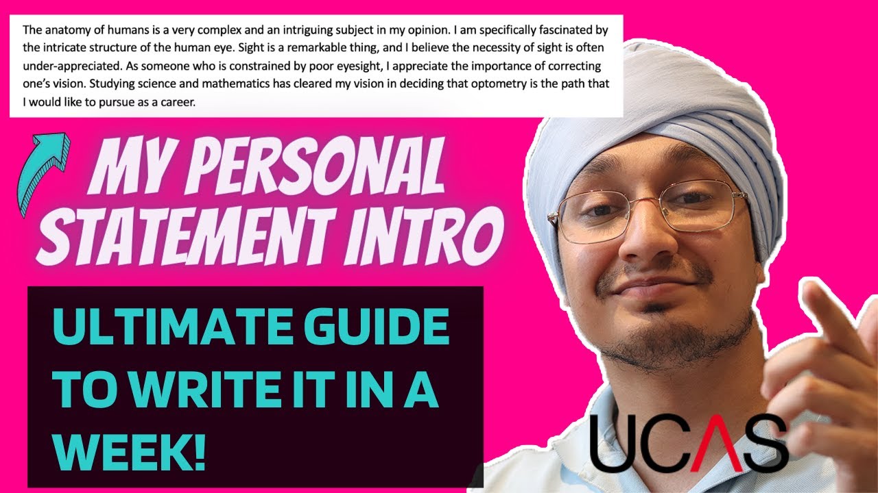 How to write a killer UCAS personal statement for uni (with real examples for optometry)! - YouTube