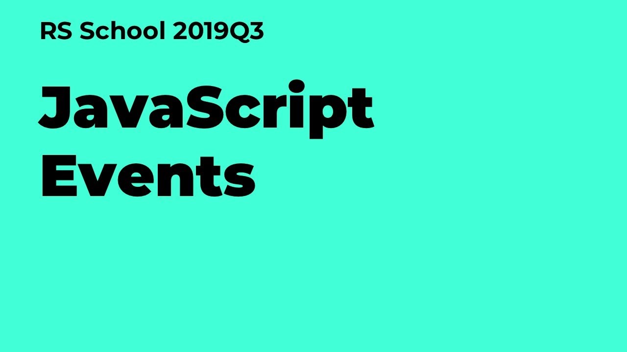 Webinar 16.10.2019 JS Events - YouTube