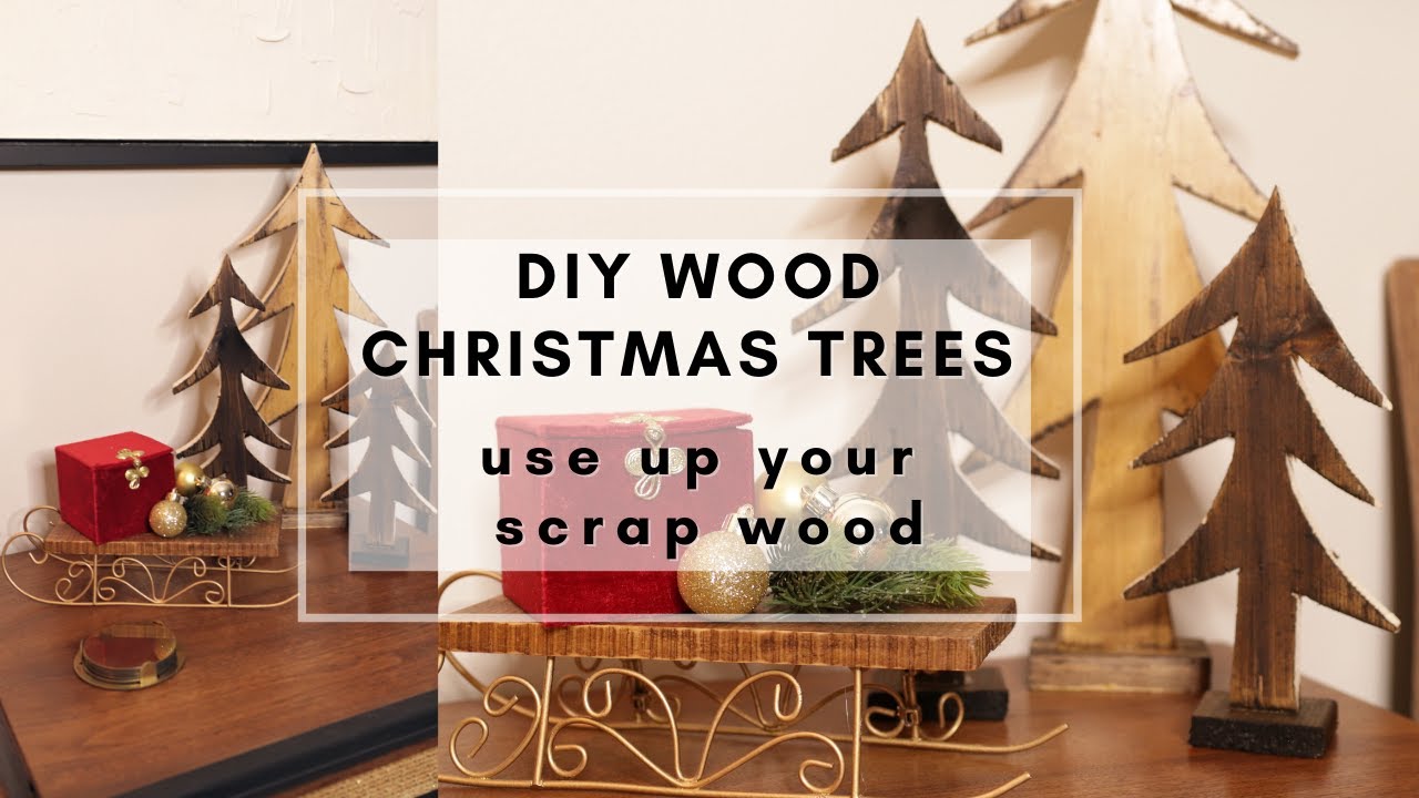 DIY Wood Christmas Trees Using Old Scrap Wood! - YouTube