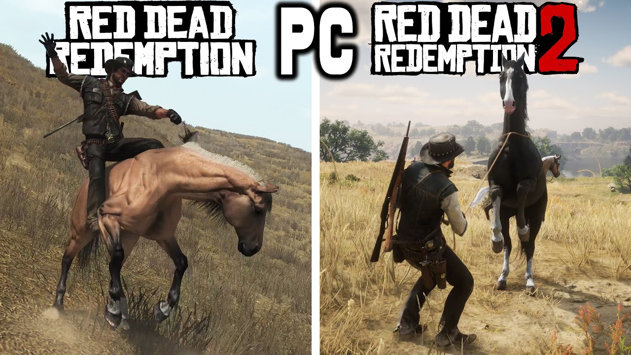 PC RDR vs. RDR2 - Exploring Actions, Details & Evolution on PC - YouTube