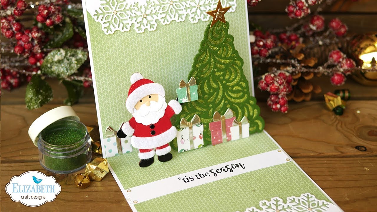 Christmas Santa Pop Up Card | Technique Friday with Els - YouTube