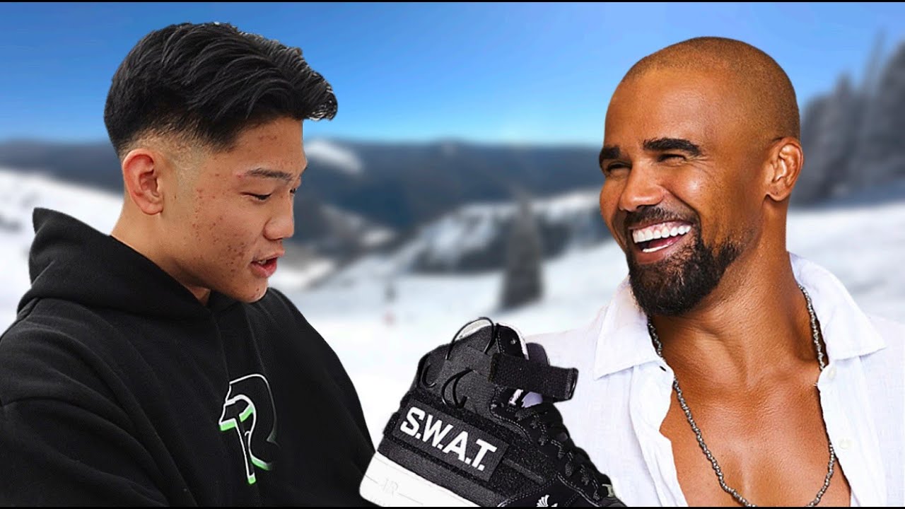 Surprised Shemar Moore with Custom Shoes... - YouTube