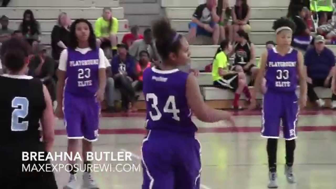Breahna Butler WI Playground Elite Spring AAU Highlights | 2017 ...