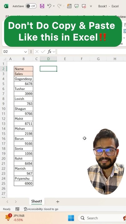 Don't Copy and Paste in Excel‼️Instead Use Amazing Function #exceltips #exceltricks #excel # ...