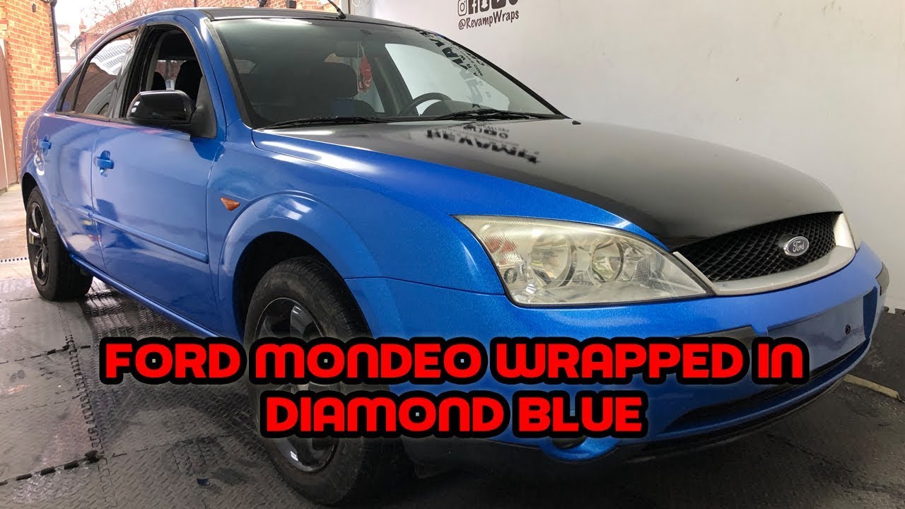 Ford Mondeo MK3 Wrapped In Avery Diamond Blue - YouTube