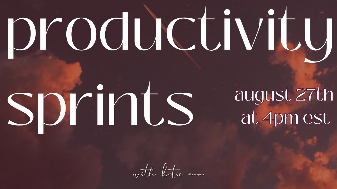 productivity sprints // brain rot & outline sunday! 😎☀️ (aug 27) - YouTube