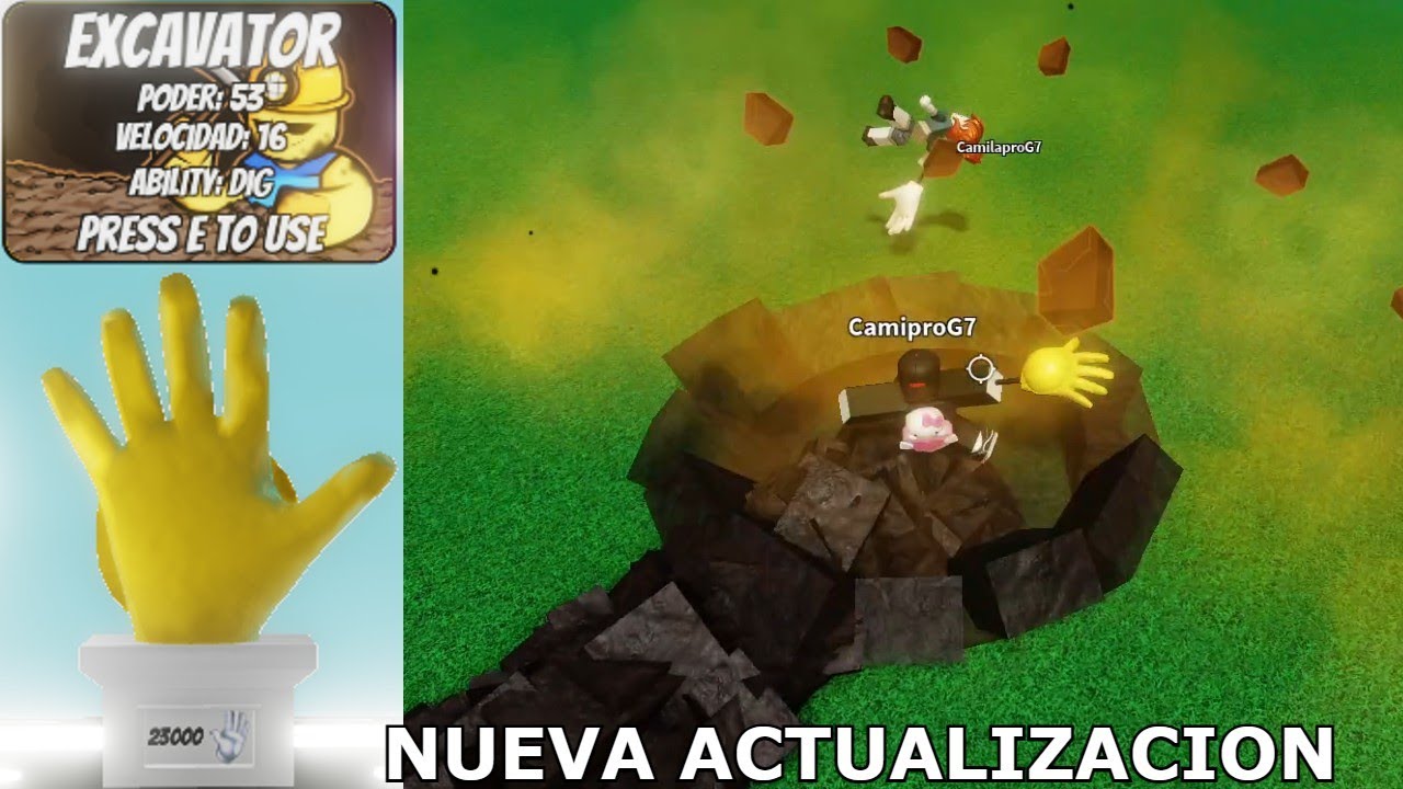 Nuevo EXCAVATOR Glove (Actualizacion SB) | Slap Battles Roblox - YouTube