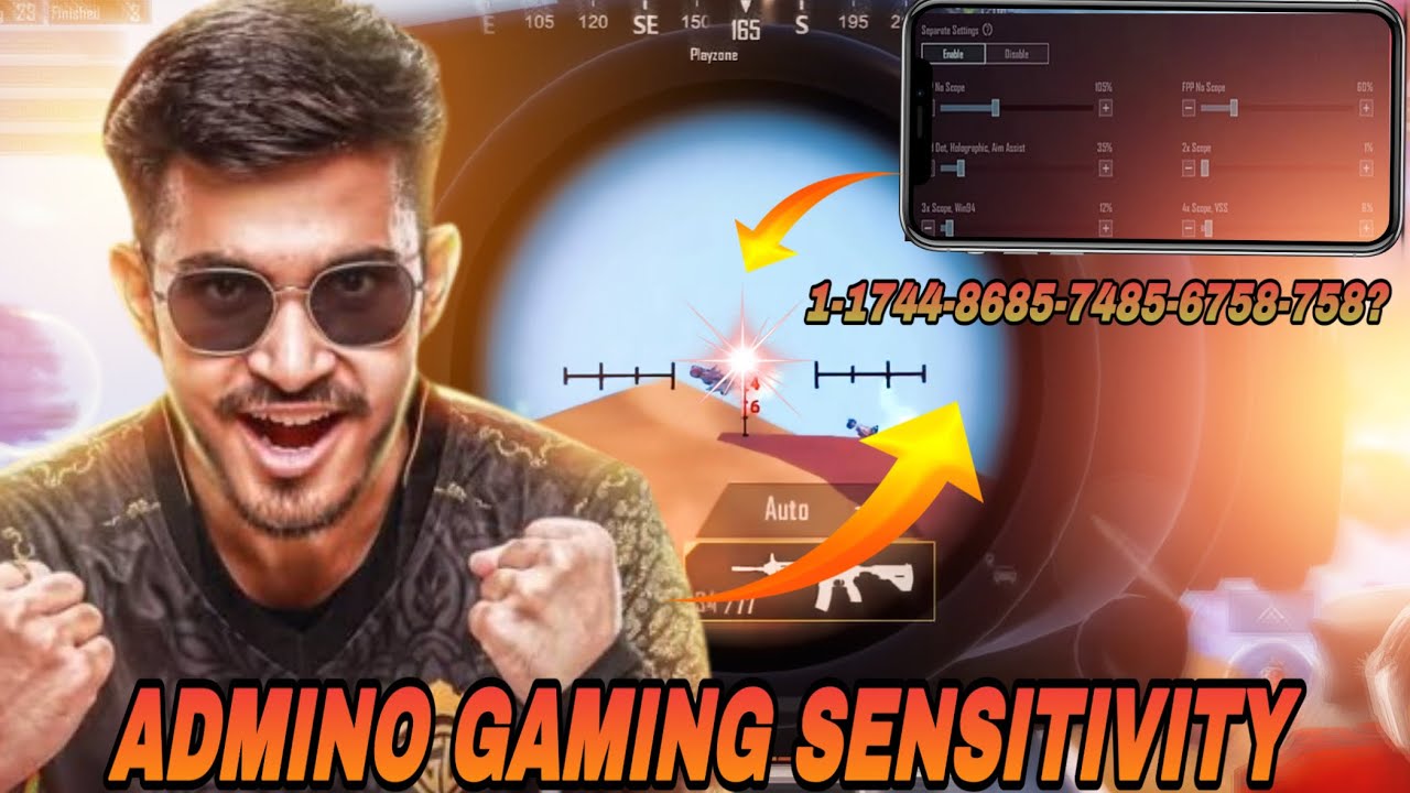 ADMINO GAMING SENSITIVITY (2025) BGMI BEST SENSITIVITY SETTING (3.8 UPDATE!) | BGMI - YouTube
