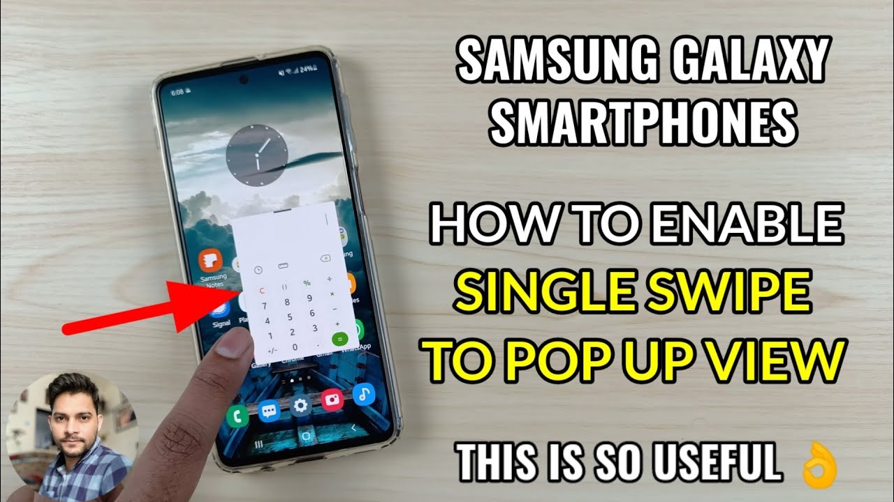 Samsung Galaxy Smartphones : How To Enable Single Swipe To Pop Up View ...
