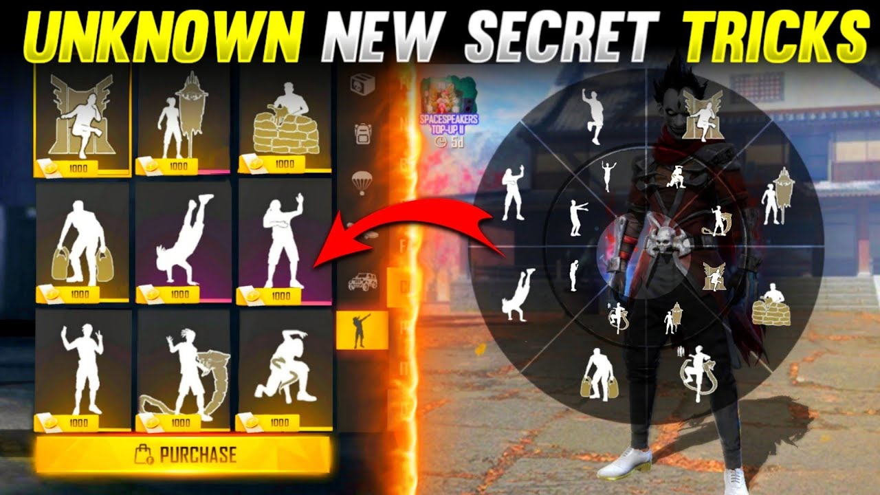 Top 5 New Unknown Tricks in free fire || amazing 😱 New secret tricks in ...