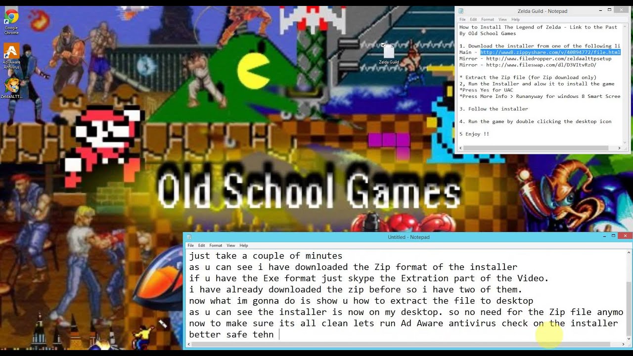 The Legend of Zelda - A Link To The Past By Old School Games - YouTube