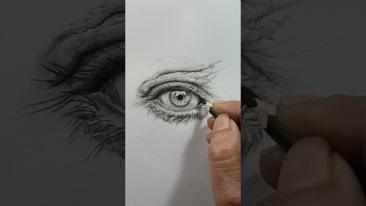 Old eye drawing - YouTube