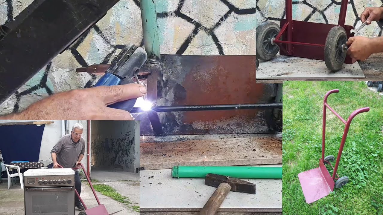 Χειράμαξα καρότσι μεταφοράς κατασκευή - YouTube