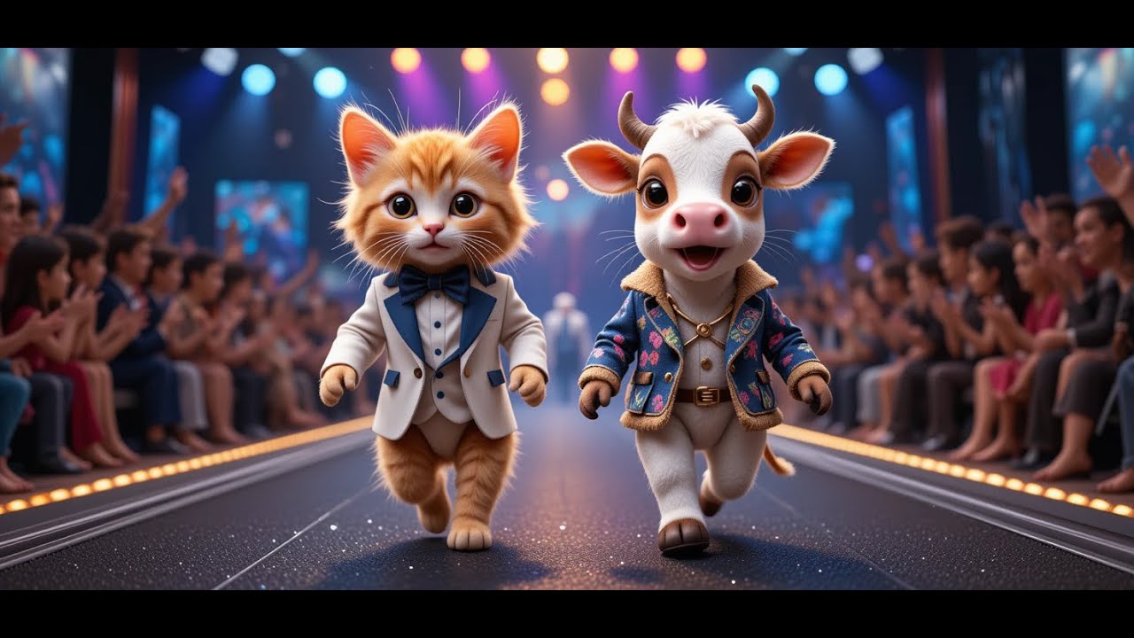 Cute cats | kittens fashion show | Cats on the Catwalk | funny animals ...