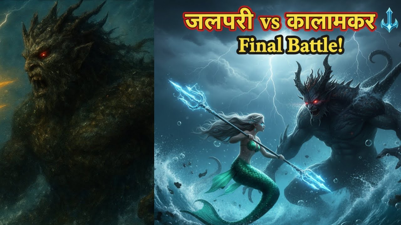 रानी जलपरी की कहानी | Jalpari & Kalamkar Fight | jalpari story| moral ...