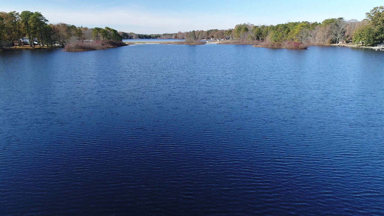 Aerial Drone Video Flying Low Over Lake High Speed - YouTube