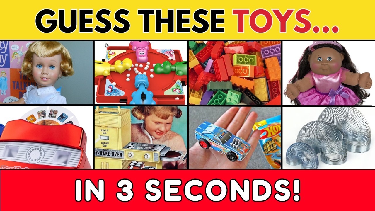 Guess 50 Iconic Toys Trivia Game! | 3 Second to Guess! - YouTube