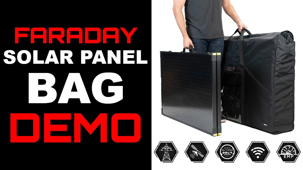 Mission Darkness™ Faraday Shielded Bag for Solar Panels Demo Video ...
