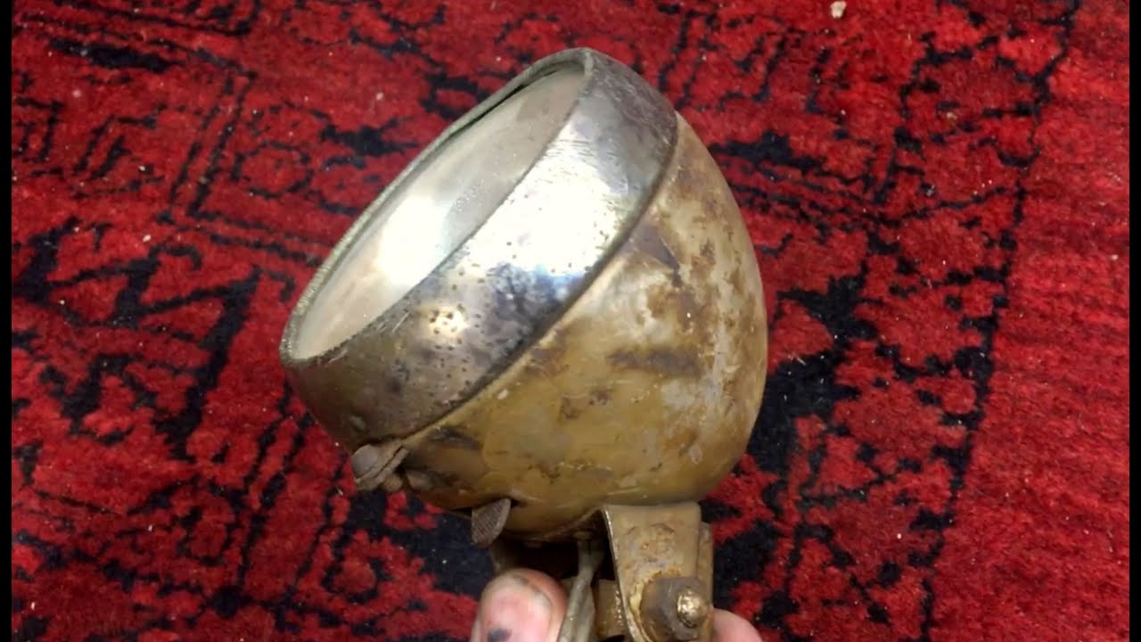 VINTAGE BICYCLE LIGHT RESTORATION - YouTube