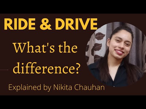Ride vs Drive - Difference | Why don't we say 'drive a bike' instead of ...