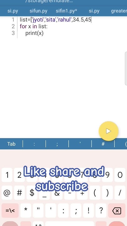 List in #python#pythonprogramming#pythontutorial#pythonforbeginners# ... List in #python#pythonprogramming#pythontutorial#pythonforbeginners# ...