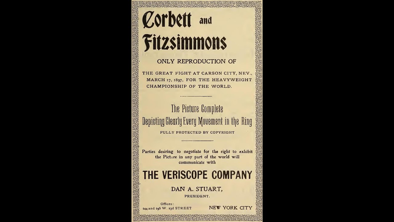 The Corbett Fitzsimmons Fight: Journey into the Past with this Epic ...