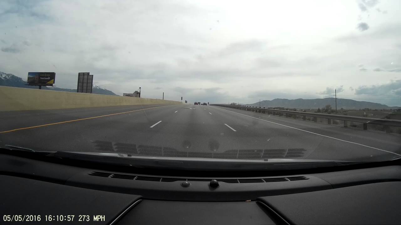 Running over a ladder at freeway speed - YouTube